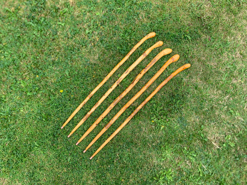 Irish Hazel Walking Stick | 36 Inches | Wood Hiking Cane | Natural Han ...